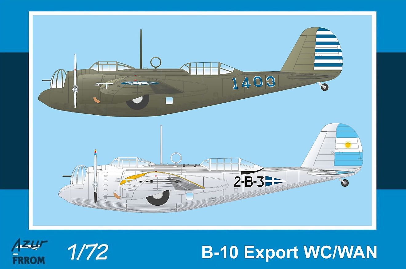 Azur Fr0043 B-10 Export Wc/wan Model Kit | Aircraft Model Kits