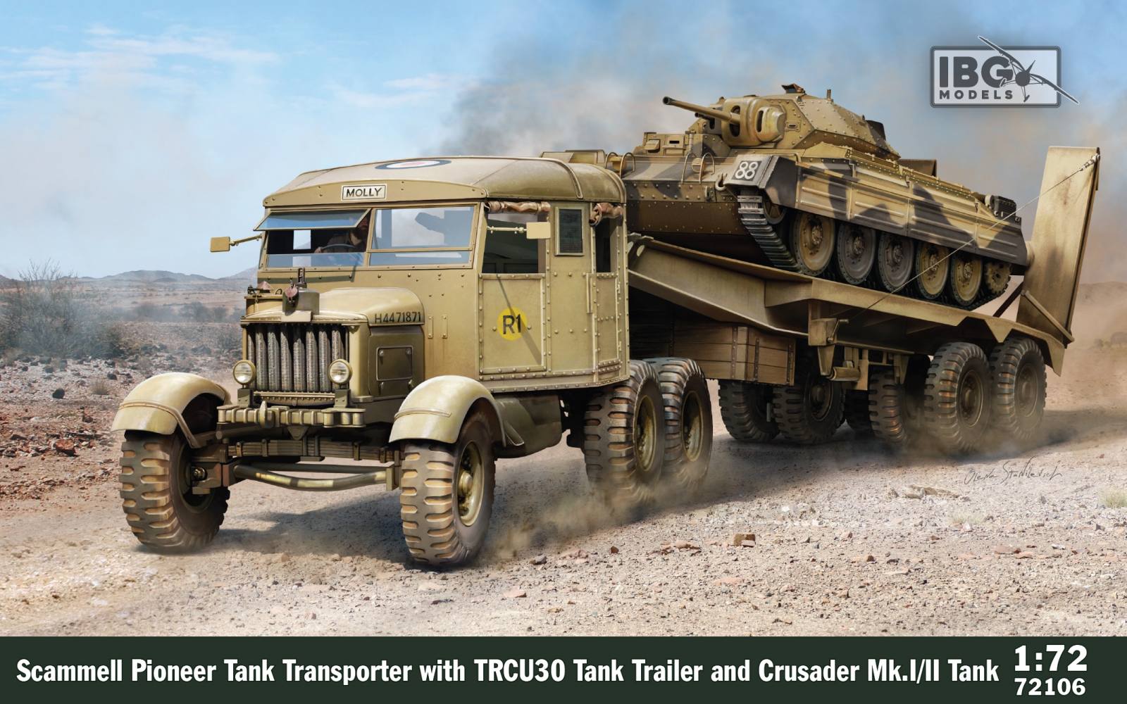 72106 Scammell Pioneer With Trcu30 Tank Trailer And Crusader Mk.i/ii ...