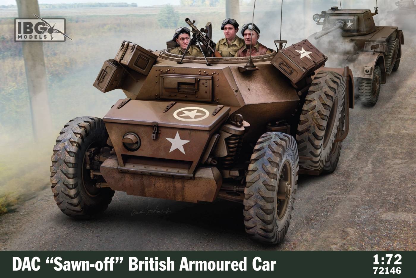 Ibg Models 72146 Dac Sawn Off British Armoured Car Model Kit | Military ...