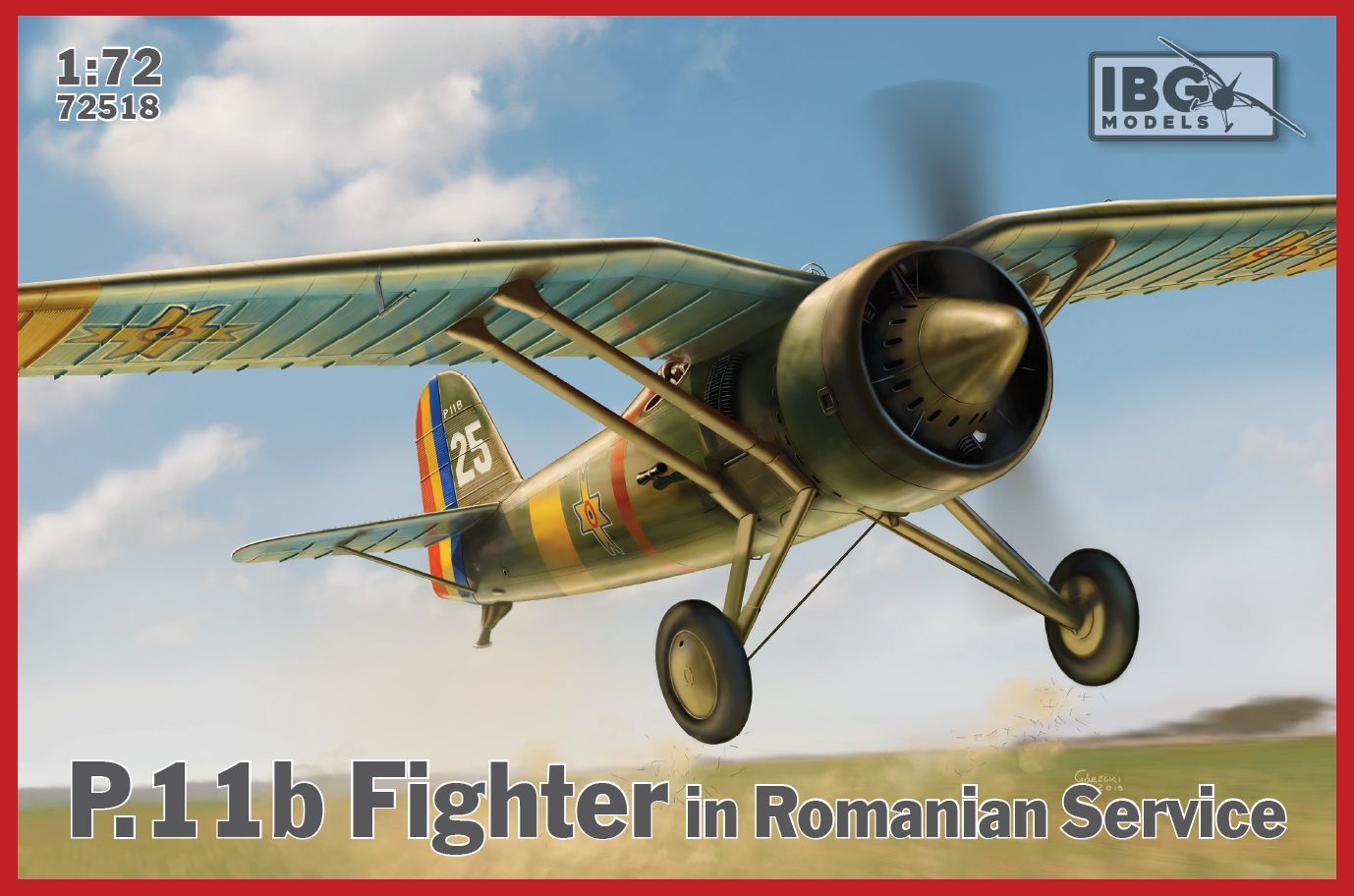 72518 PZL P.11B FIGHTER IN ROMANIAN SERVICE