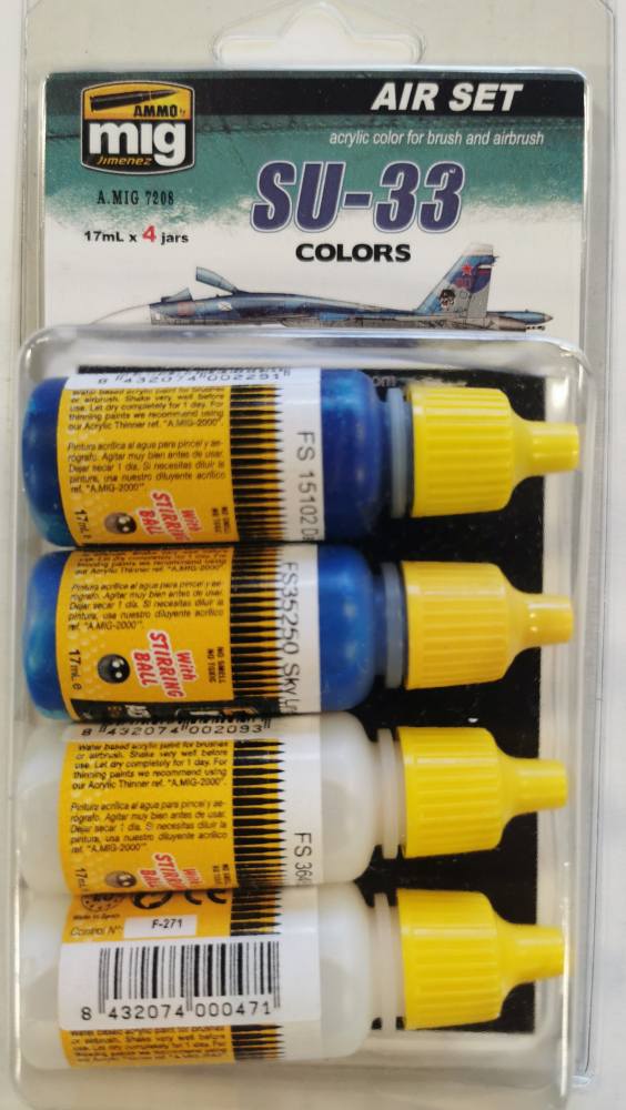 Model Paint Kits | Ammo By Mig Jimenez 7208 Ammo Mig Su-33 Colours ...