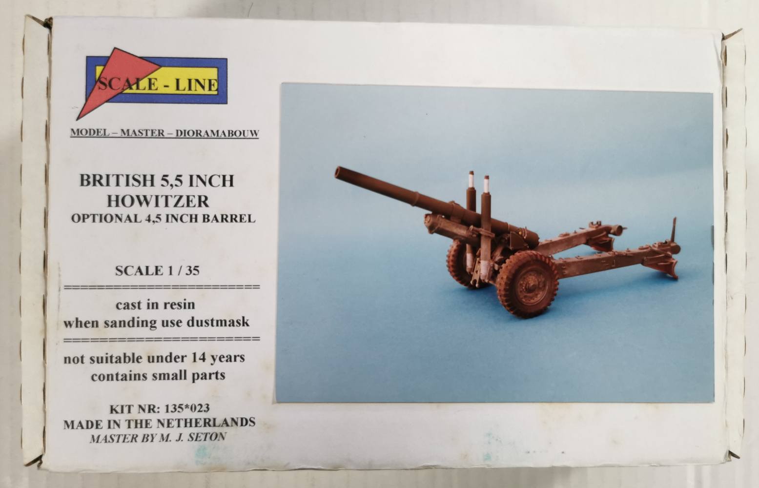 135023 BRITISH HOWITZER 5.5 INCH HOWITZER OPTIONAL 4.5 INCH BARREL