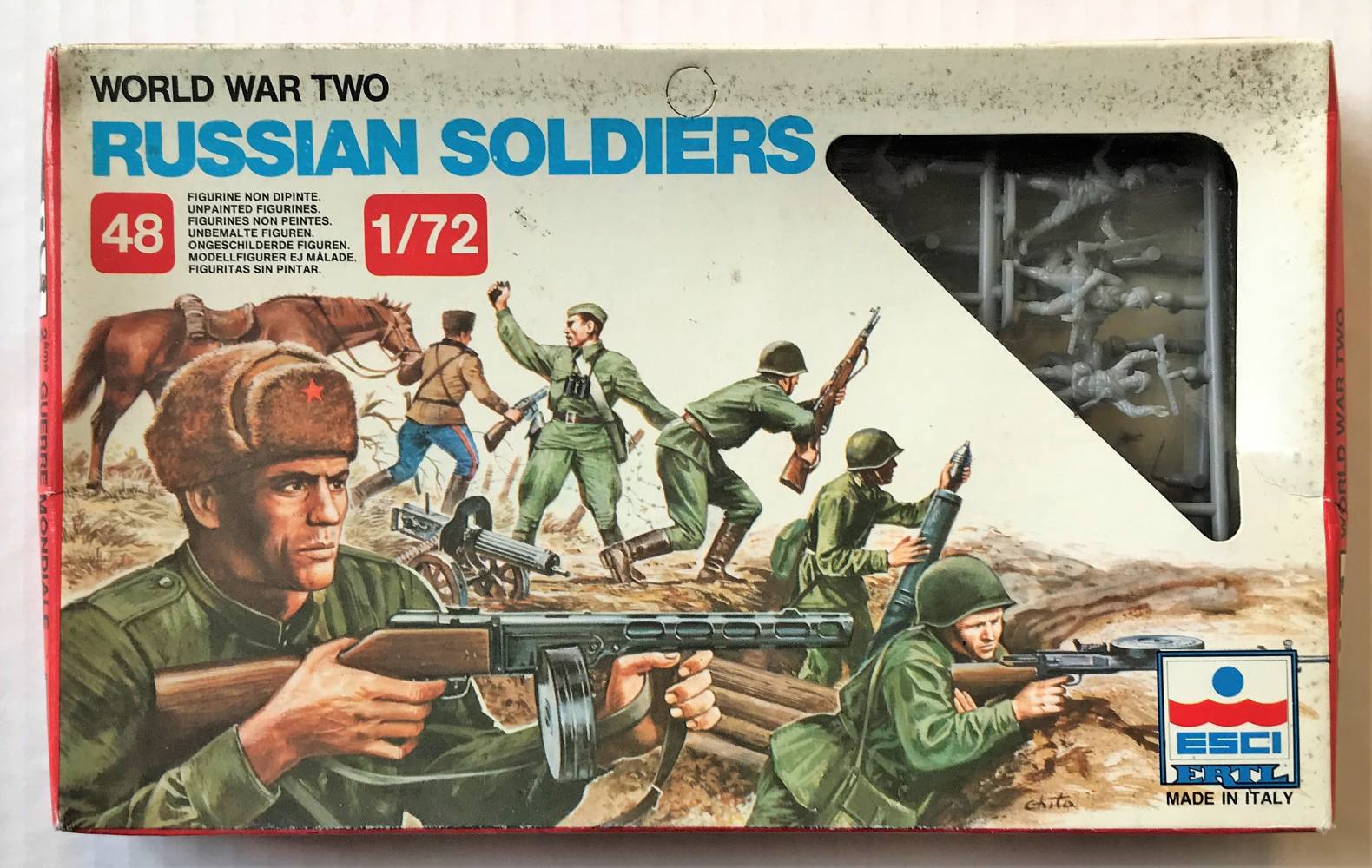 Esci 203 Wwii Russian Soldiers Model Kit | Model Figures