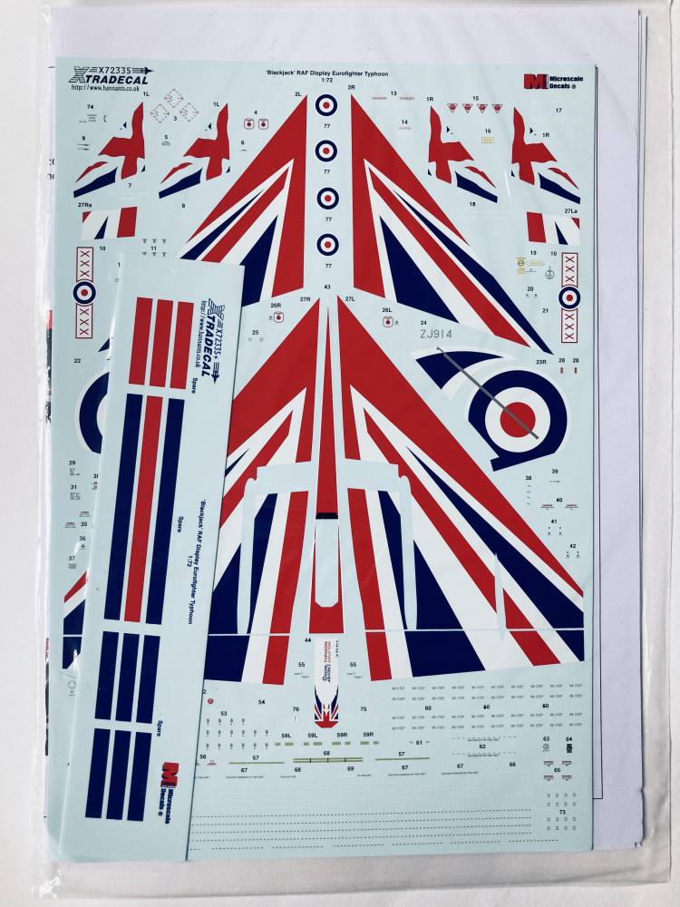 3241. 72335 BLACKJACK RAF 2021 DISPLAY EUROFIGHTER TYPHOON