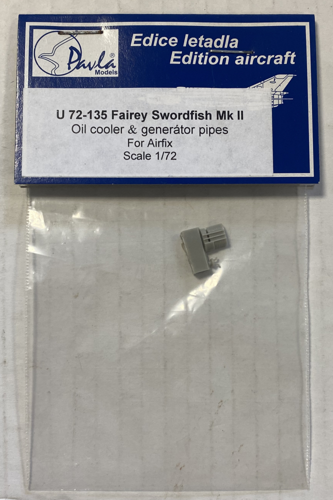 U 72-135FAIREY SWORDFISH MK IIOIL COOLER & GENERATOR PIPES FOR AIRFIX