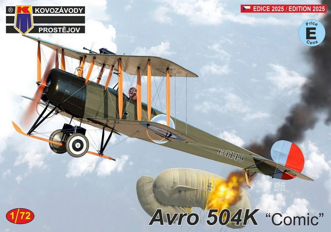 Kovozavody 0494 Avro 504k Comic Model Kit | Aircraft Model Kits