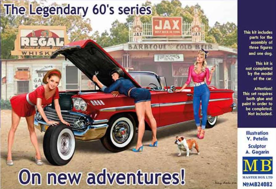 Masterbox 24082 The Legendary 60s Series On New Adventures Model Kit ...