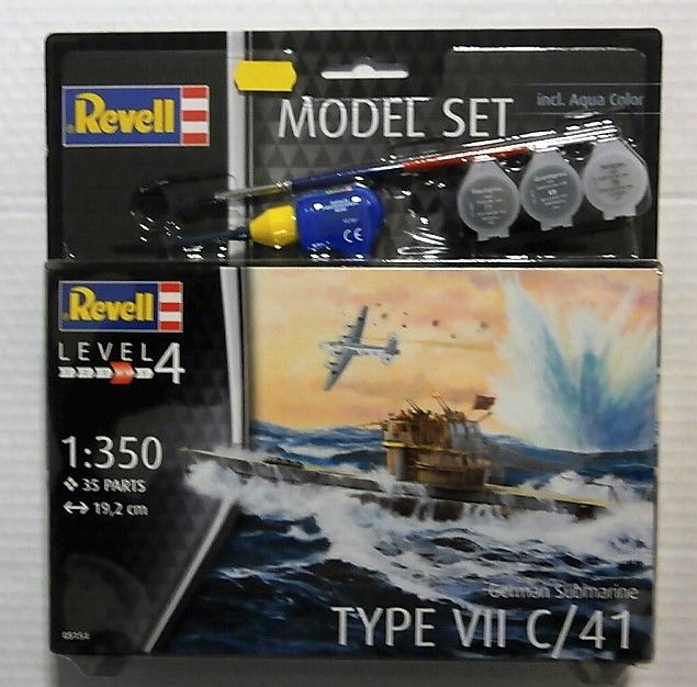REVELL Models | REVELL 65154 GERMAN SUBMARINE TYPE VII C/41 (MODEL SET)