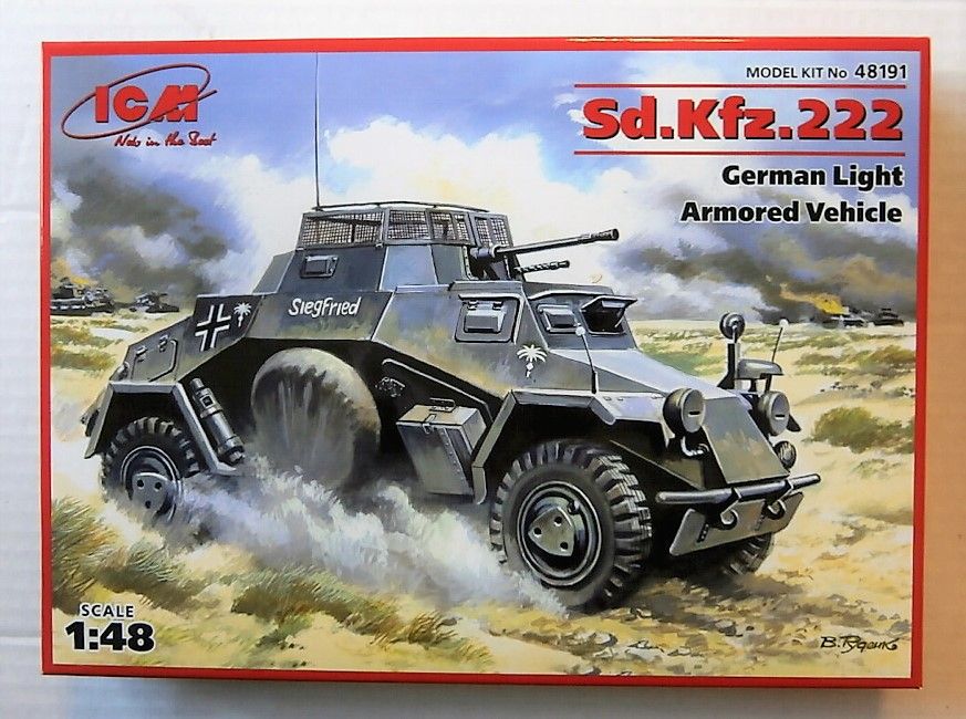 ICM 1/48 48191 Sd.Kfz 222 Military Model Kit