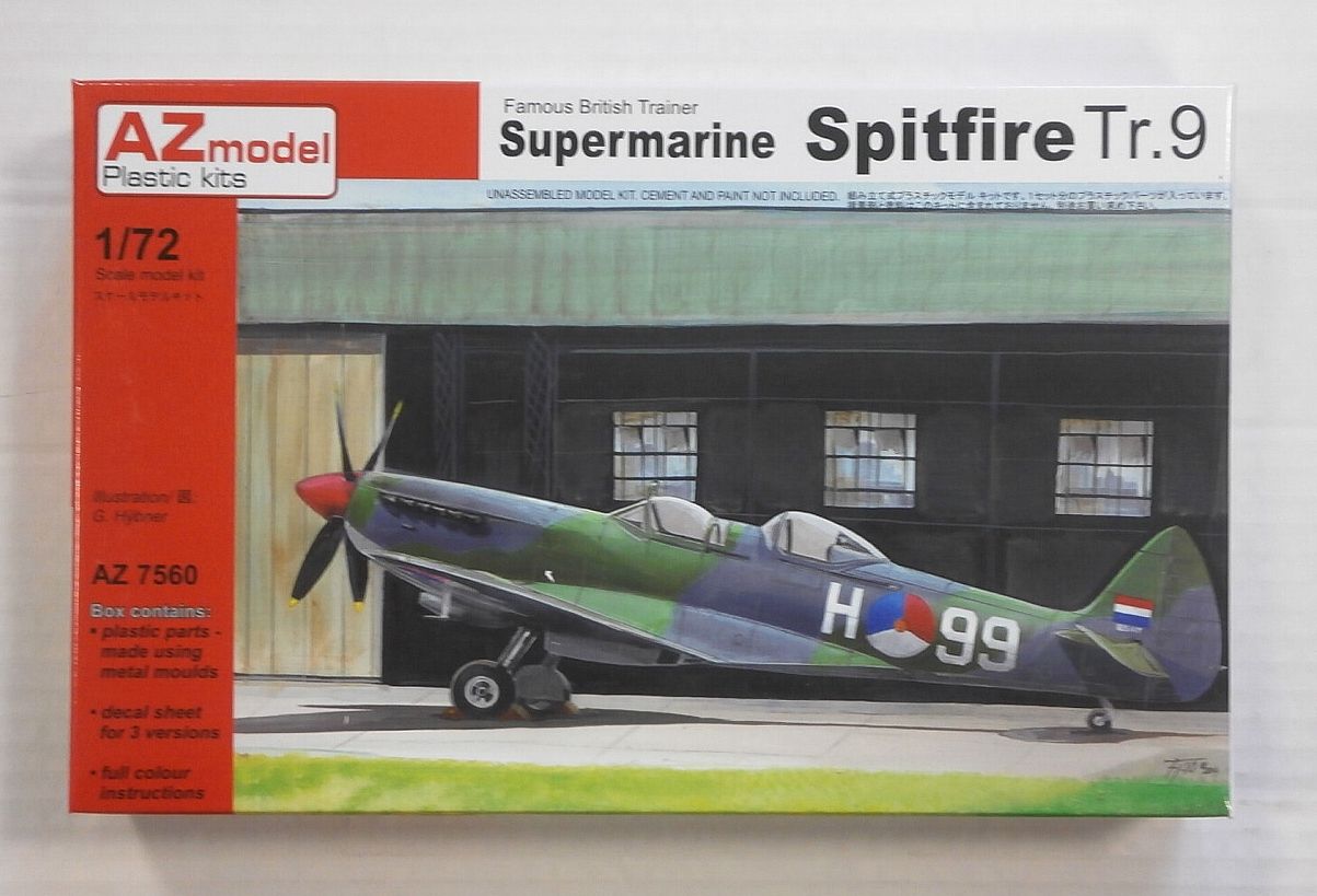 Az Model 7560 Supermarine Spitfire Tr.9 Model Aircraft Kit