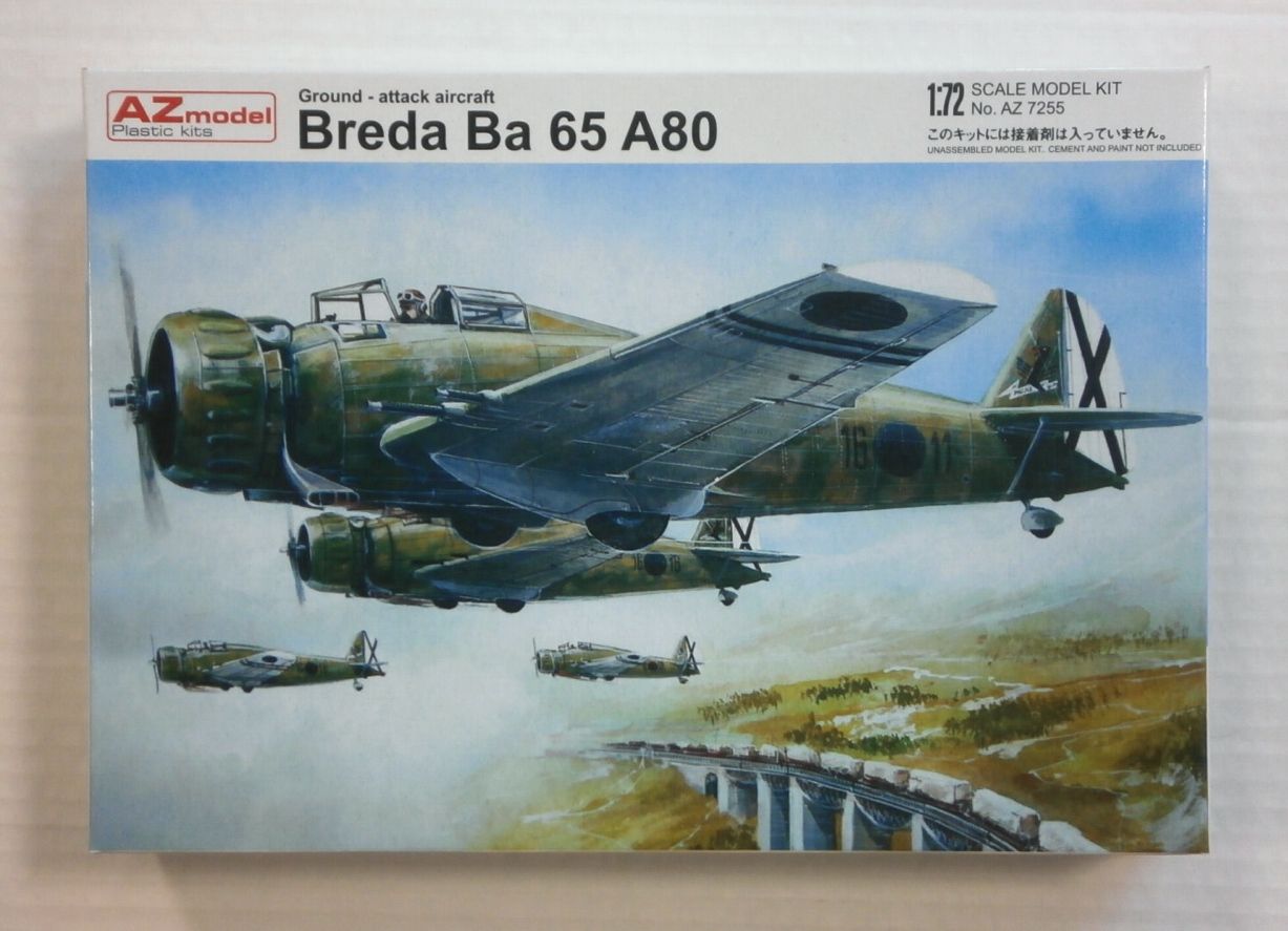 Az Model 7255 Breda Ba 65 A80 Model Aircraft Kit