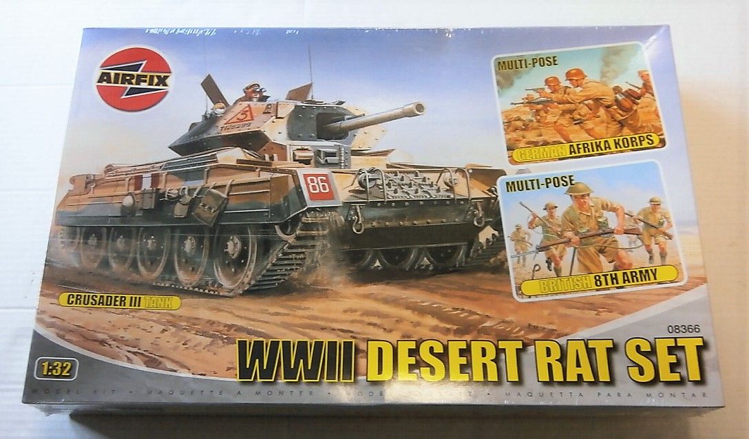 AIRFIX Models | AIRFIX 08366 DESERT RATS SET CRUSADER/8th ARMY AFK FIGURES
