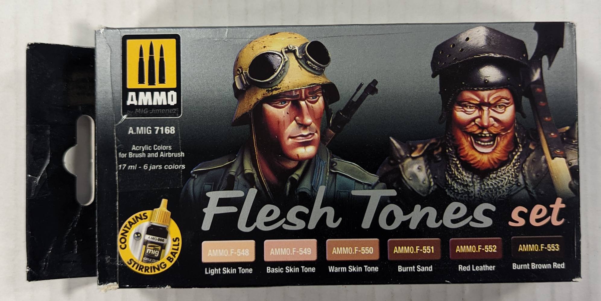 Model Paint Kits | 7168 FLESH TONES SET