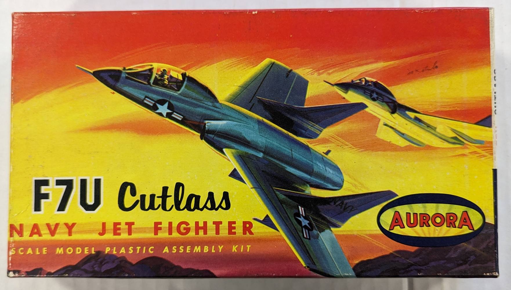 496 F7U CUTLASS NAVY JET FIGHTER