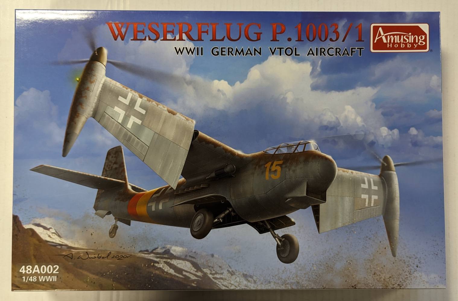 48A002 WWII GERMAN VTOL AIRCRAFT WESERFLUG P.1003/1