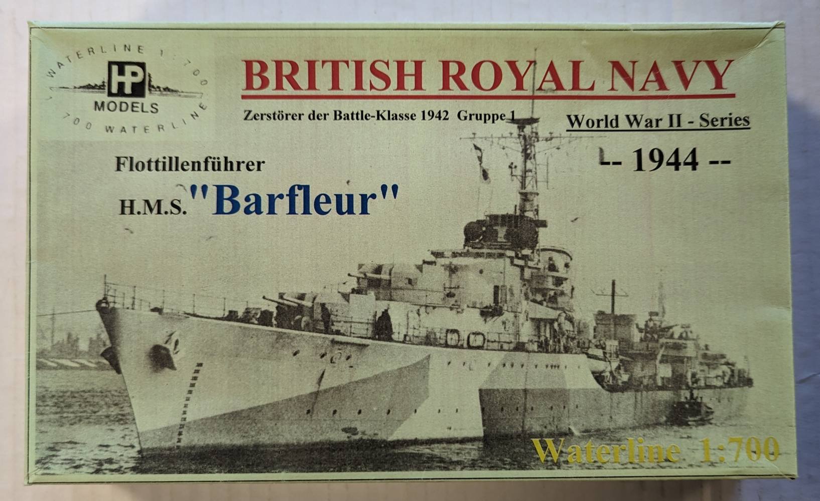 HMS BARFLEUR 1944