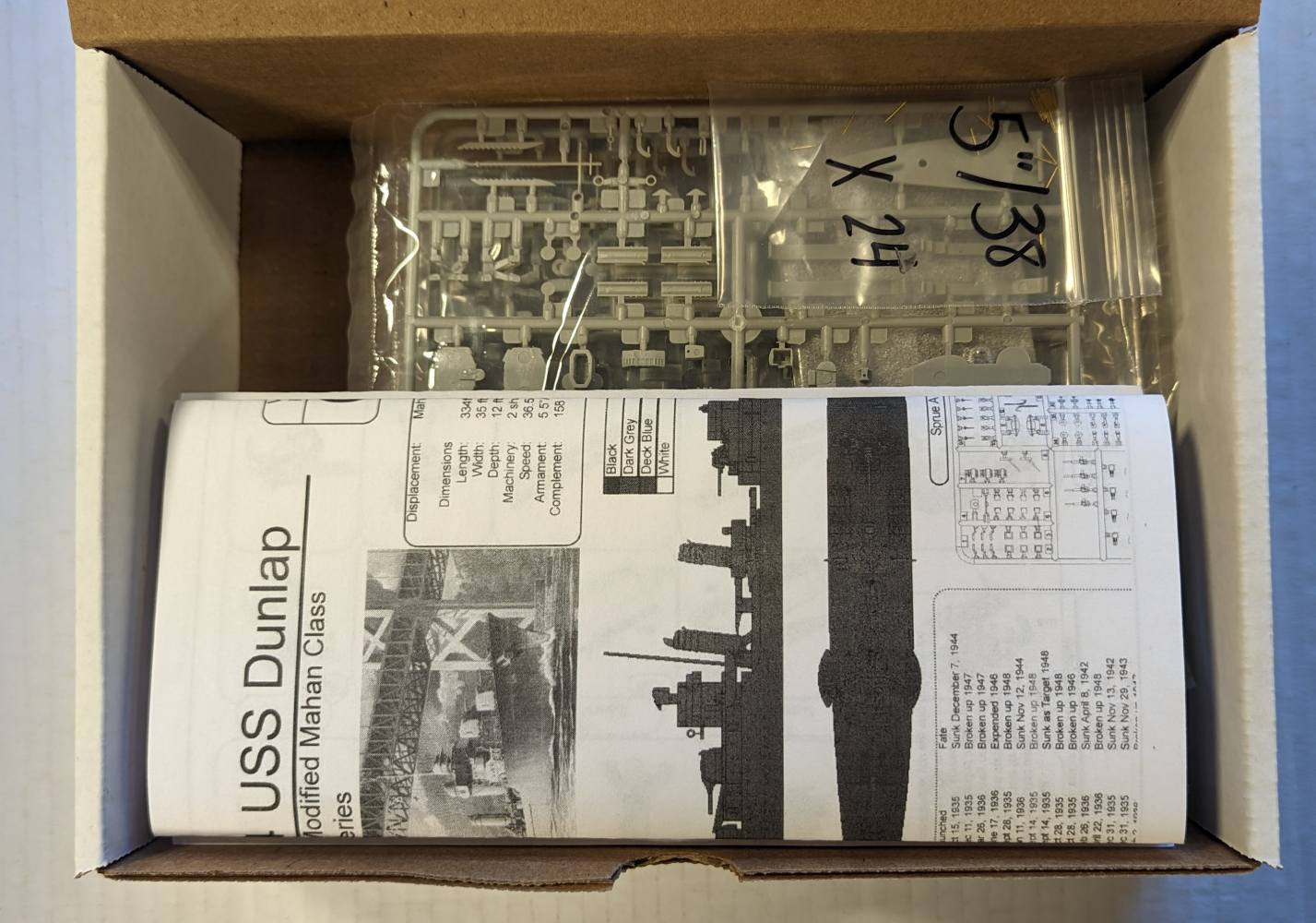 Midship Dd-384 Uss Dunlap Model Kit | Model Ships Kits