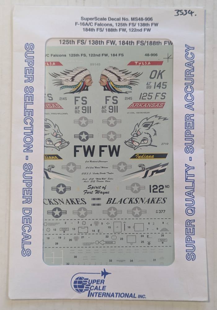 3534. 48906 F-16A/C FALCONS