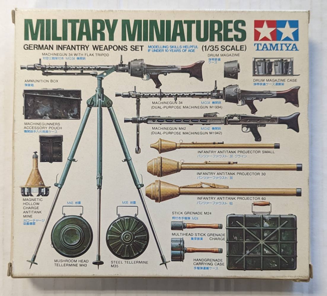 TAMIYA Models | TAMIYA 211 GERMAN INFANTRY WEAPONS SET | Model Kits