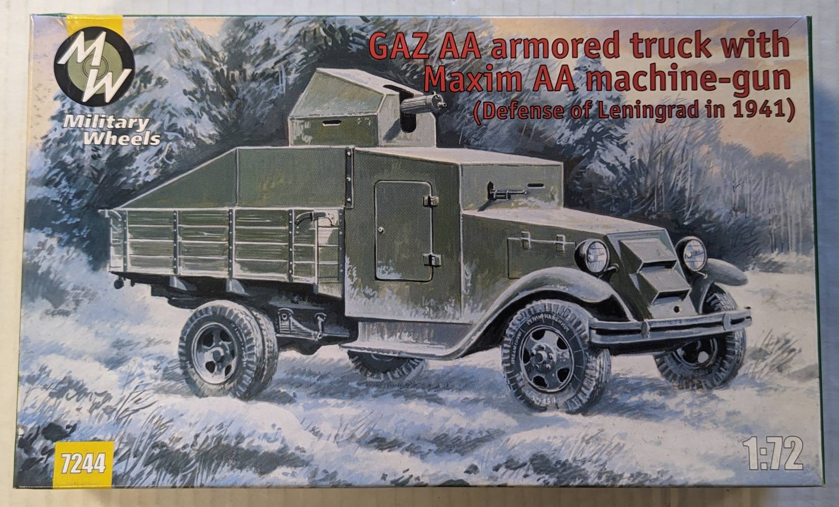 7244 GAZ AA ARMORED TRUCK WITH MAXIM AA MACHINE GUN