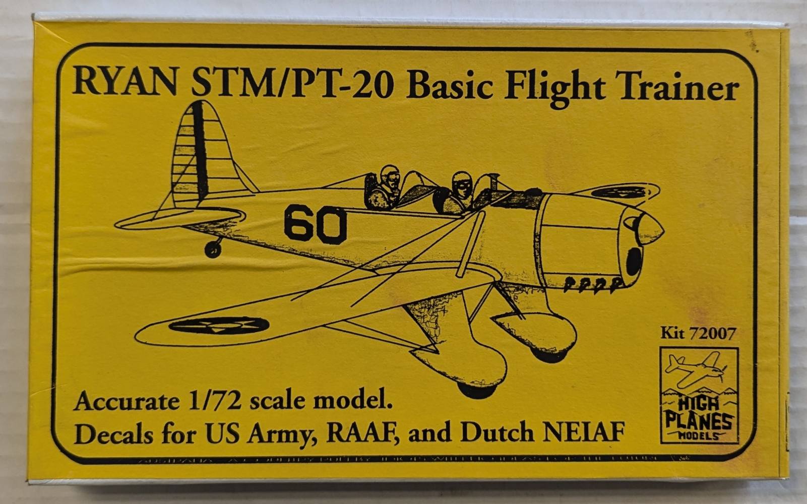72007 RYAN STM/PT-20 BASIC FLIGHT TRAINER