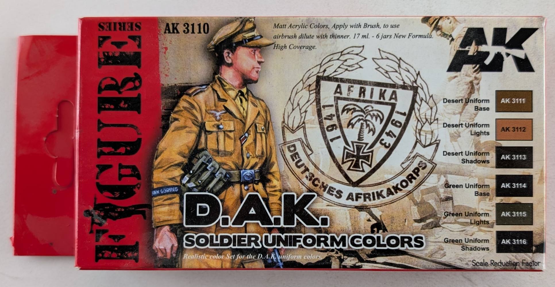 Model Paint Kits | 3110 DAK SOLDIER UNIFORM COLOURS