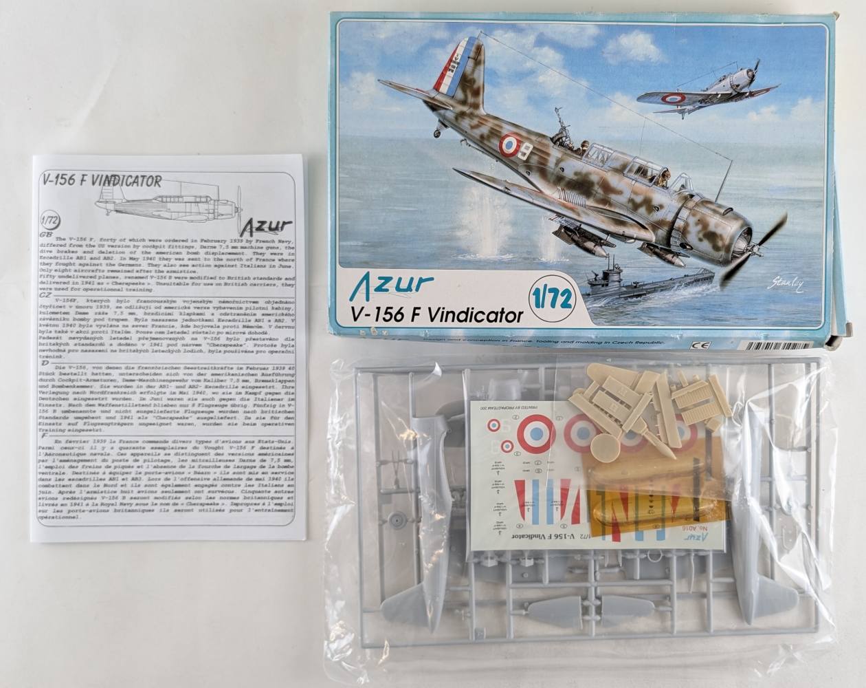 AZUR 016 V-156 VINDICATOR (YELLOW CANOPY) | Aircraft Model Kits