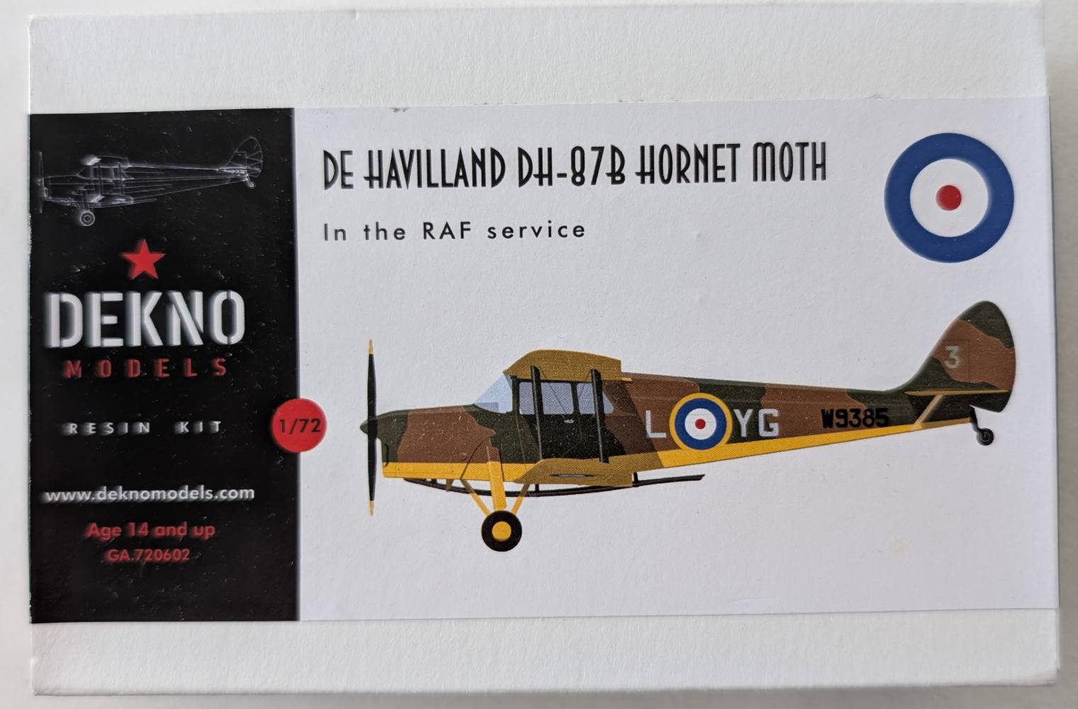 720602 DE HAVILLAND DH-87B HORNET MOTH