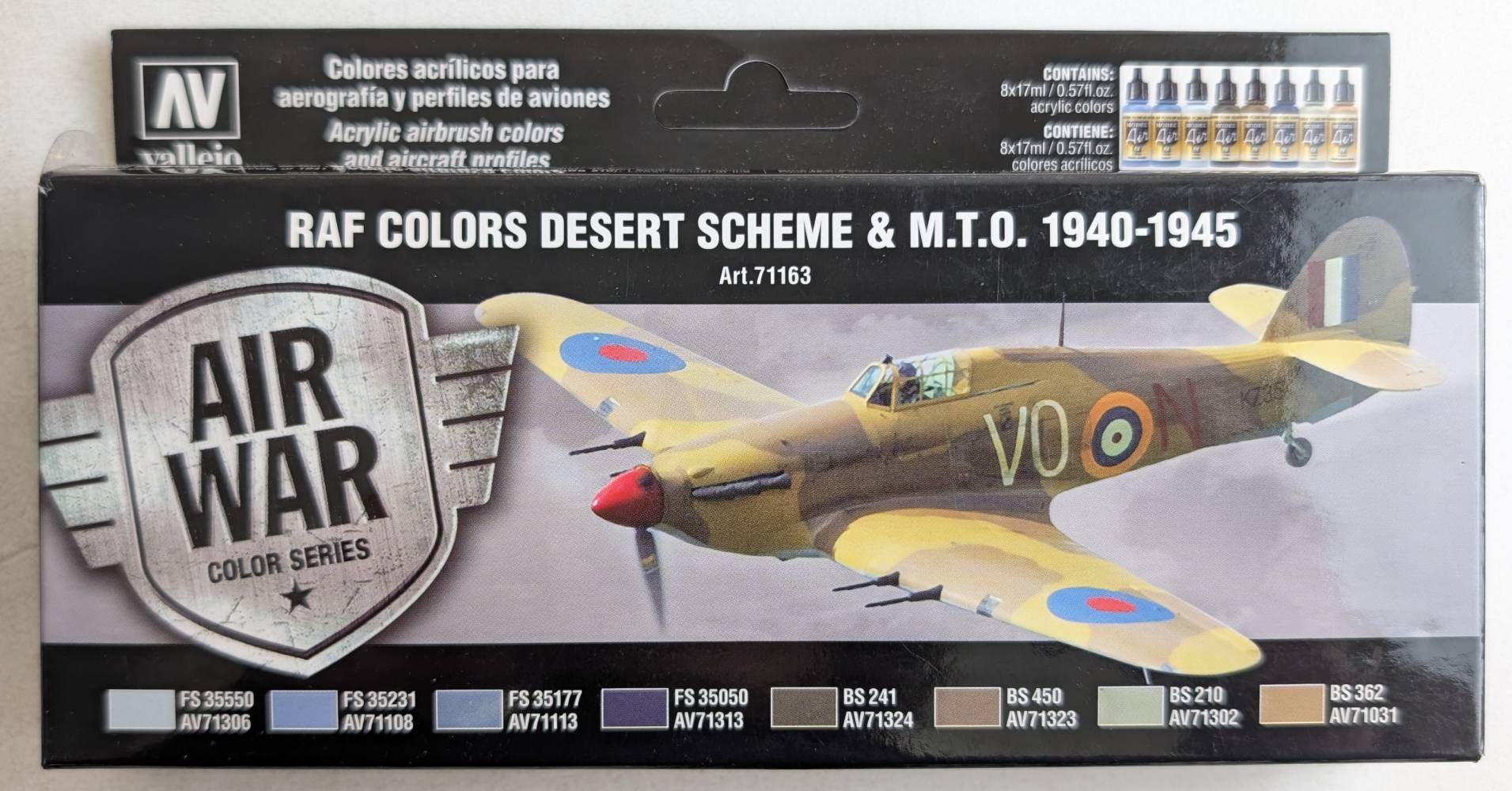 Model Paint Kits | 71163 RAF COLOURS DESERT SCHEME & MTO 1940-1945