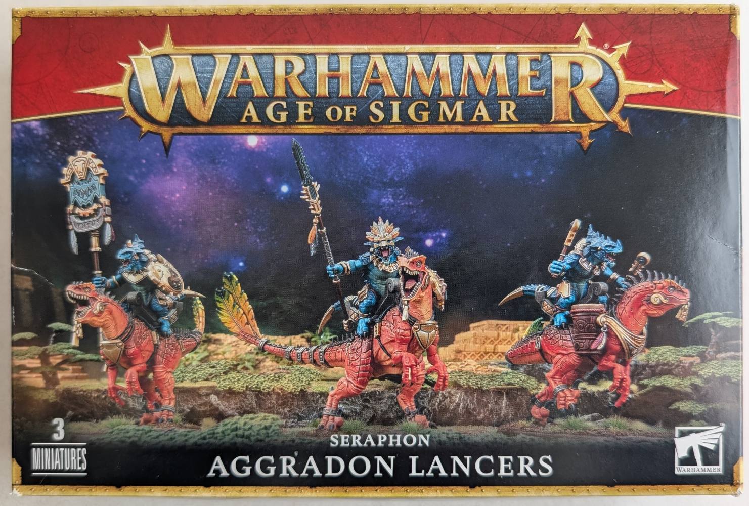 Games Workshop Warhammer Age Of Sigmar Seraphon Aggradon Lancers Model ...
