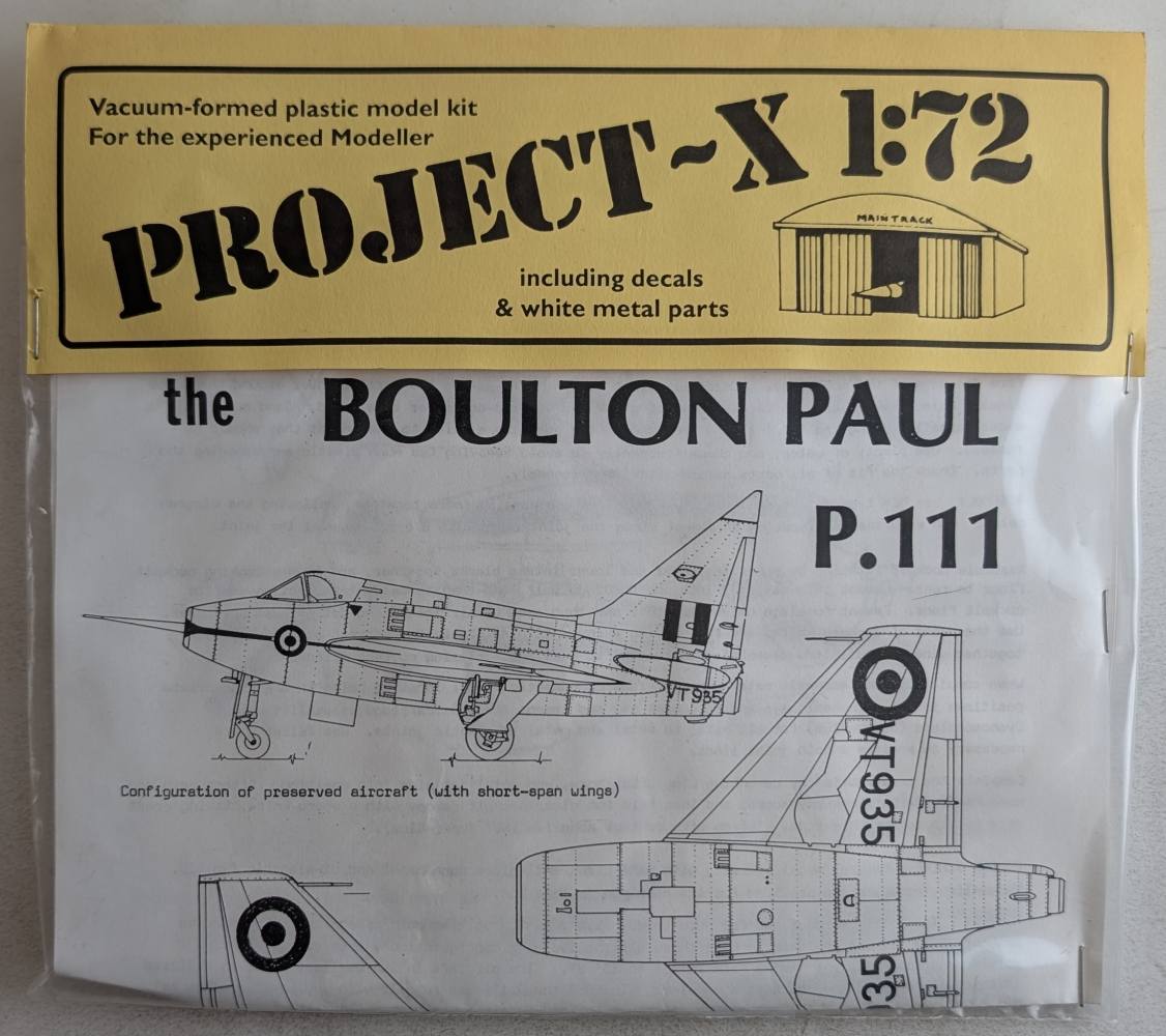 Project X The Boulton Paul P.111 Model Kit | Aircraft Model Kits