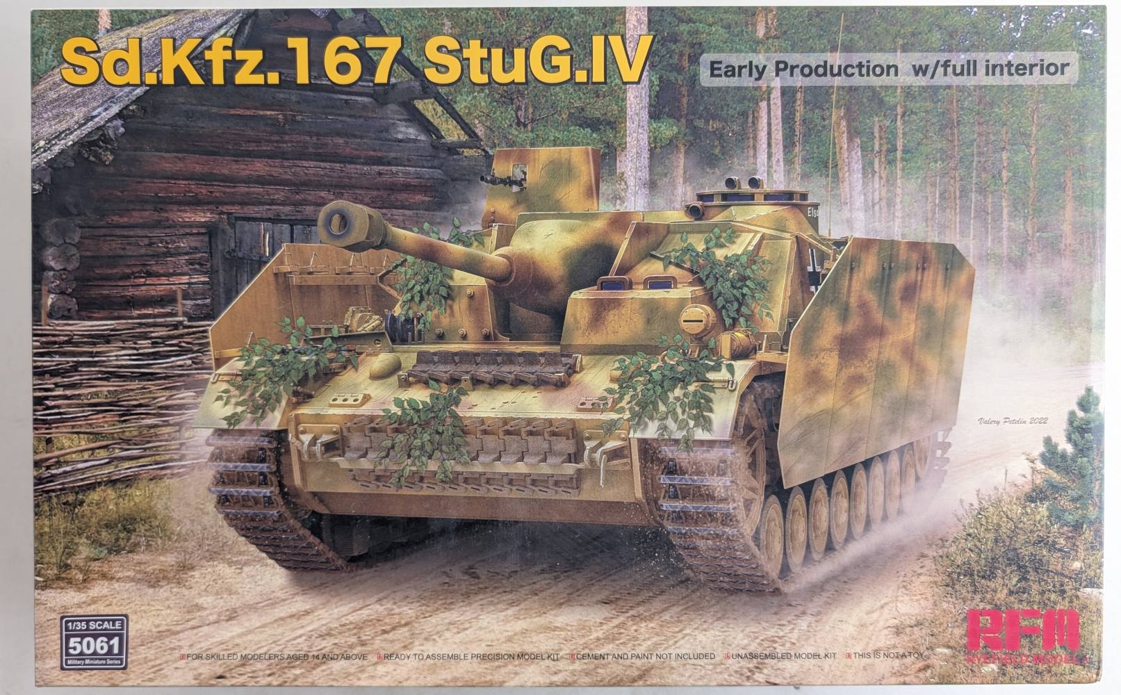 5061 Sd.kfz.167 Stug.iv Early Production /w Full Interior Model Kit ...