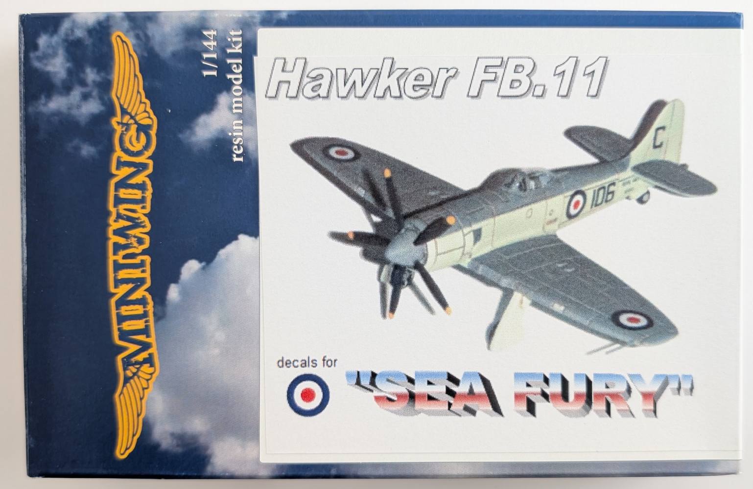 Miniwings 009 Hawker Fb.11 Sea Fury Model Kit | Aircraft Model Kits