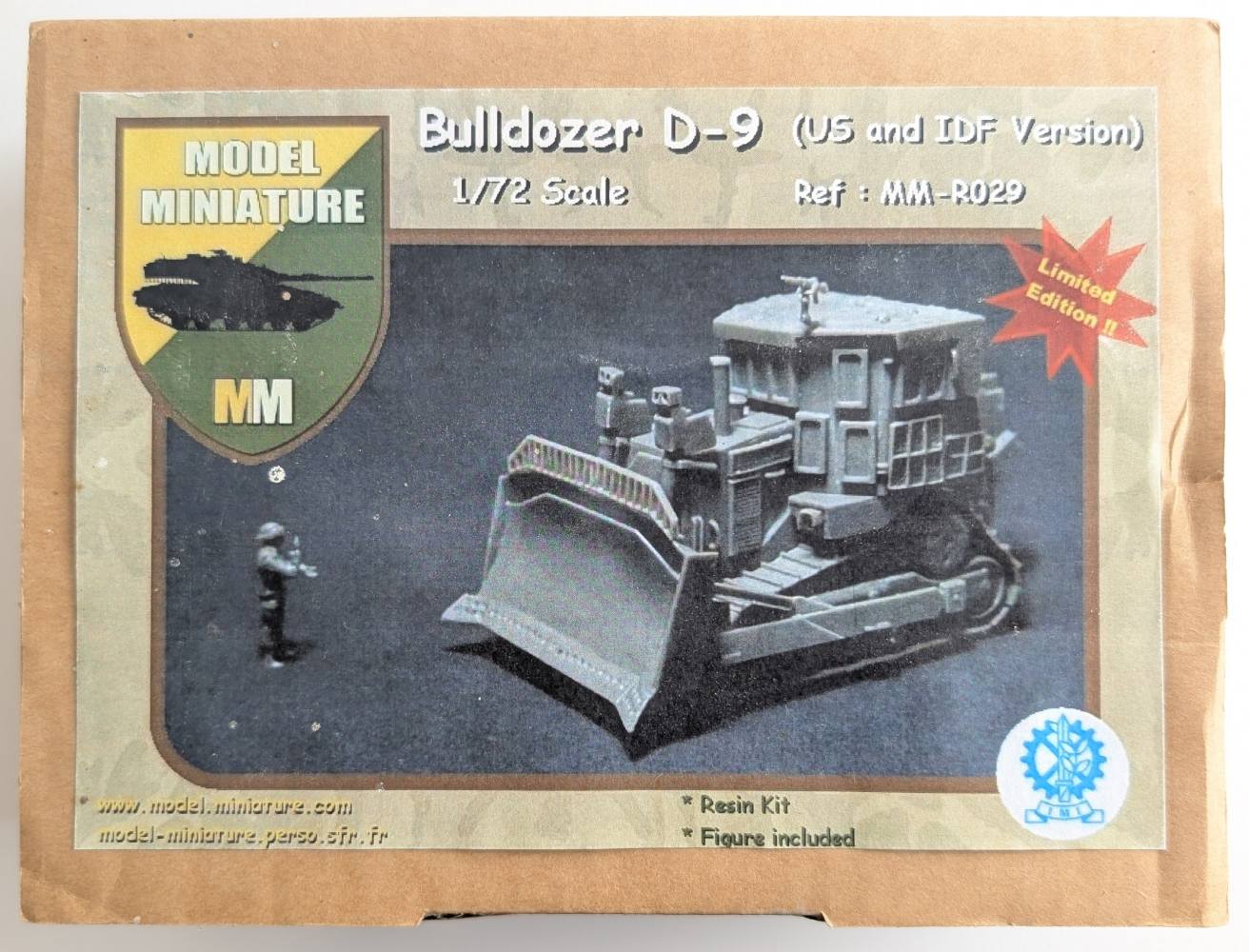 Model Miniature R029 Bulldozer D-9 Us And Idf Version Model Kit ...