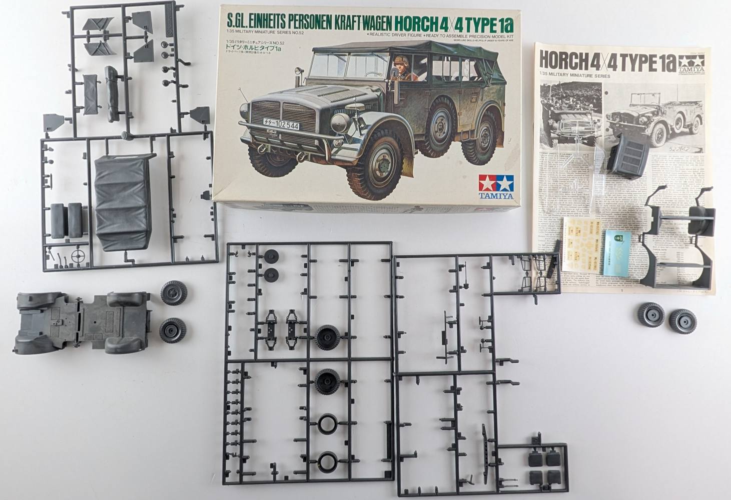 TAMIYA 35052 HORCH 4X4 TYPE 1A (STARTED)