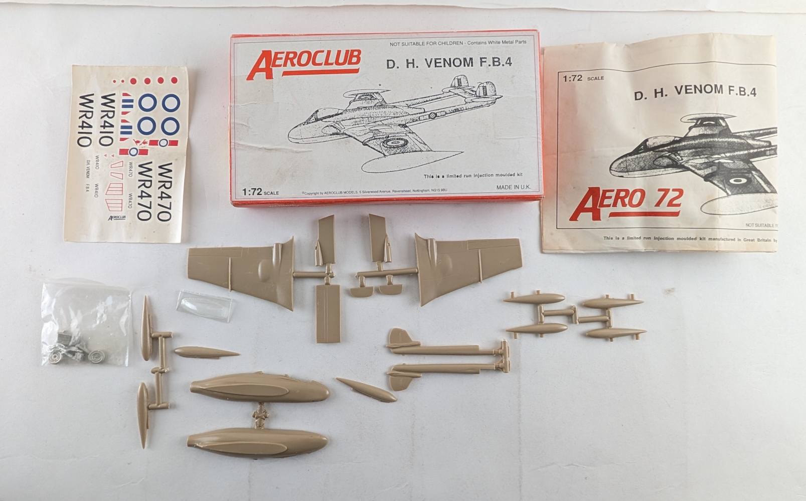 AEROCLUB 72006 DH VENOM FB4 (CRACKED DECALS)