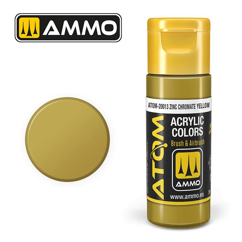 Model Paint Kits | ATOM20013 ATOM COLOR Zinc Chromate Yellow (UK SALE ONLY)