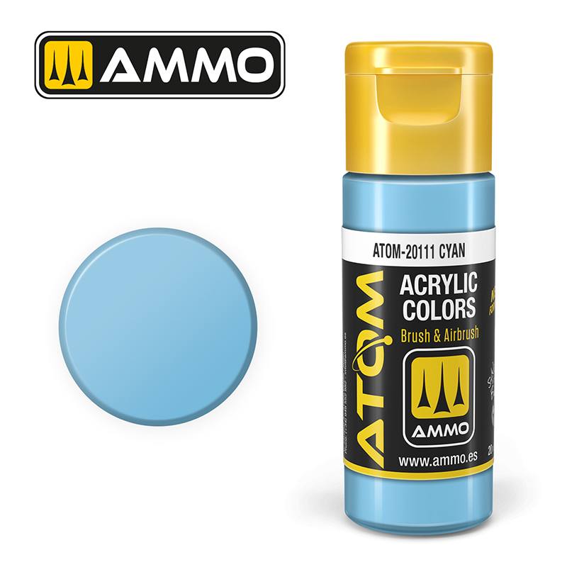 Model Paint Kits | Ammo By Mig Jimenez Atom20111 Atom Color Cyan (uk ...
