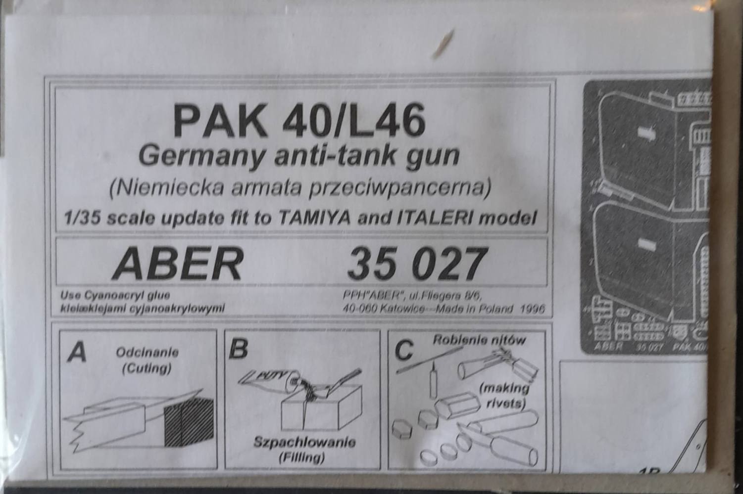 35 027 PAK 40/L46 GERMANY ANTI-TANK GUN