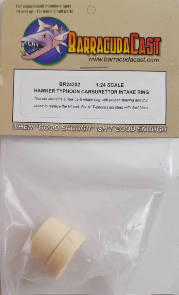 Barracudacast Br24202 Hawker Typhoon Carburettor Intake Ring Model Kit ...