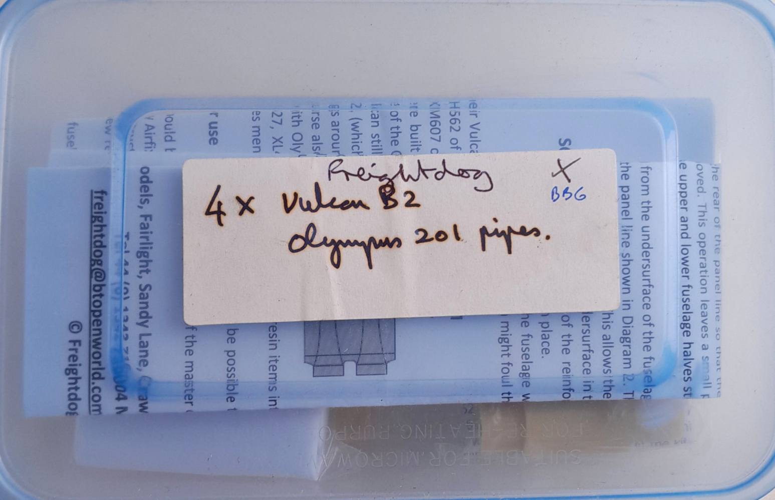 B56 4 X VULCAN B2 OLYMPUS 201 PIPES