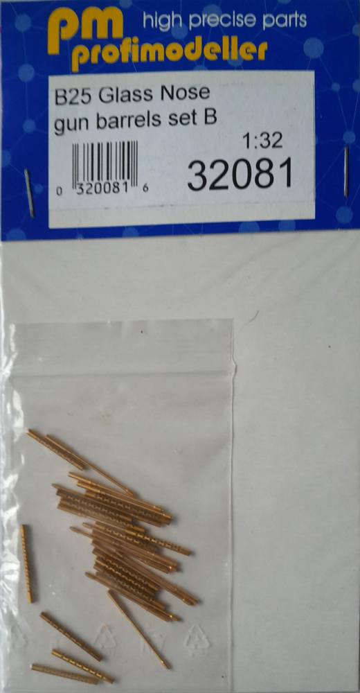 32081 B25 GLASS NOSE GUN BARRELS SET B