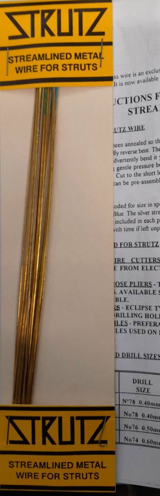 STREAMLINED METAL WIRE FOR STRUTS