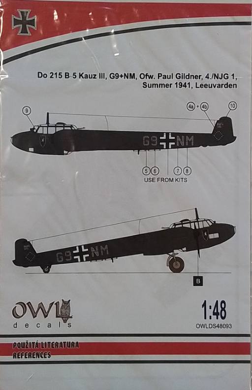 4668 OWLDS48093 DO 215 B-5 KAUZ III, G9+NM, OFW. PAUL GILDNER. 4/NJG 1 ...