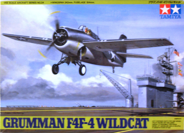 TAMIYA Models | TAMIYA 61034 GRUMMAN F4F-4 WILDCAT | Model Kits