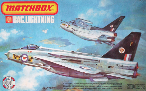 MATCHBOX 1/72 PK-114 BAC LIGHTNING F6/F.2A Model Kit