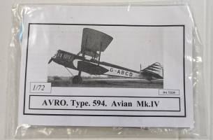 72238 AVRO TYPE 594 AVIAN MK.IV